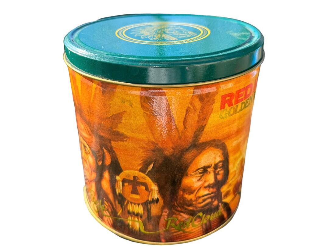 Vintage 1988 Red Man Golden Blend Limited Edition Collectible Tin - Etsy