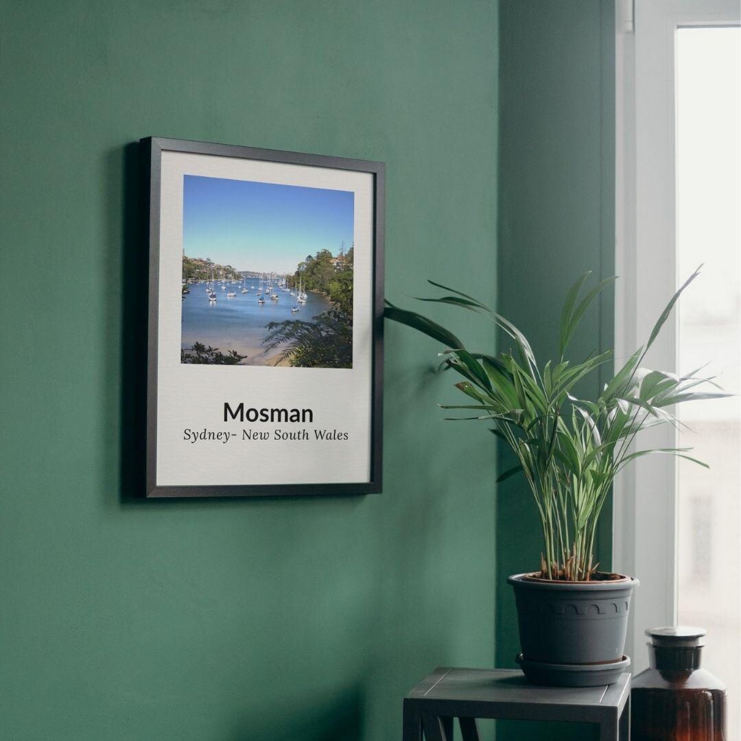 Mosman Printable Poster A3 | Minimalist Travel Print | Digital Download ...