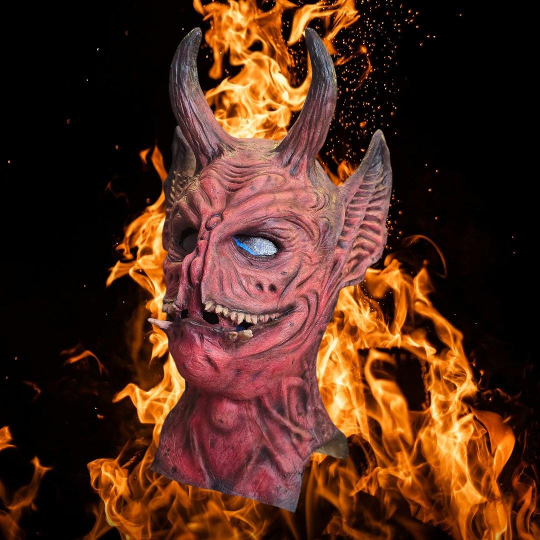 Vampire Demon Latex Mask - Etsy