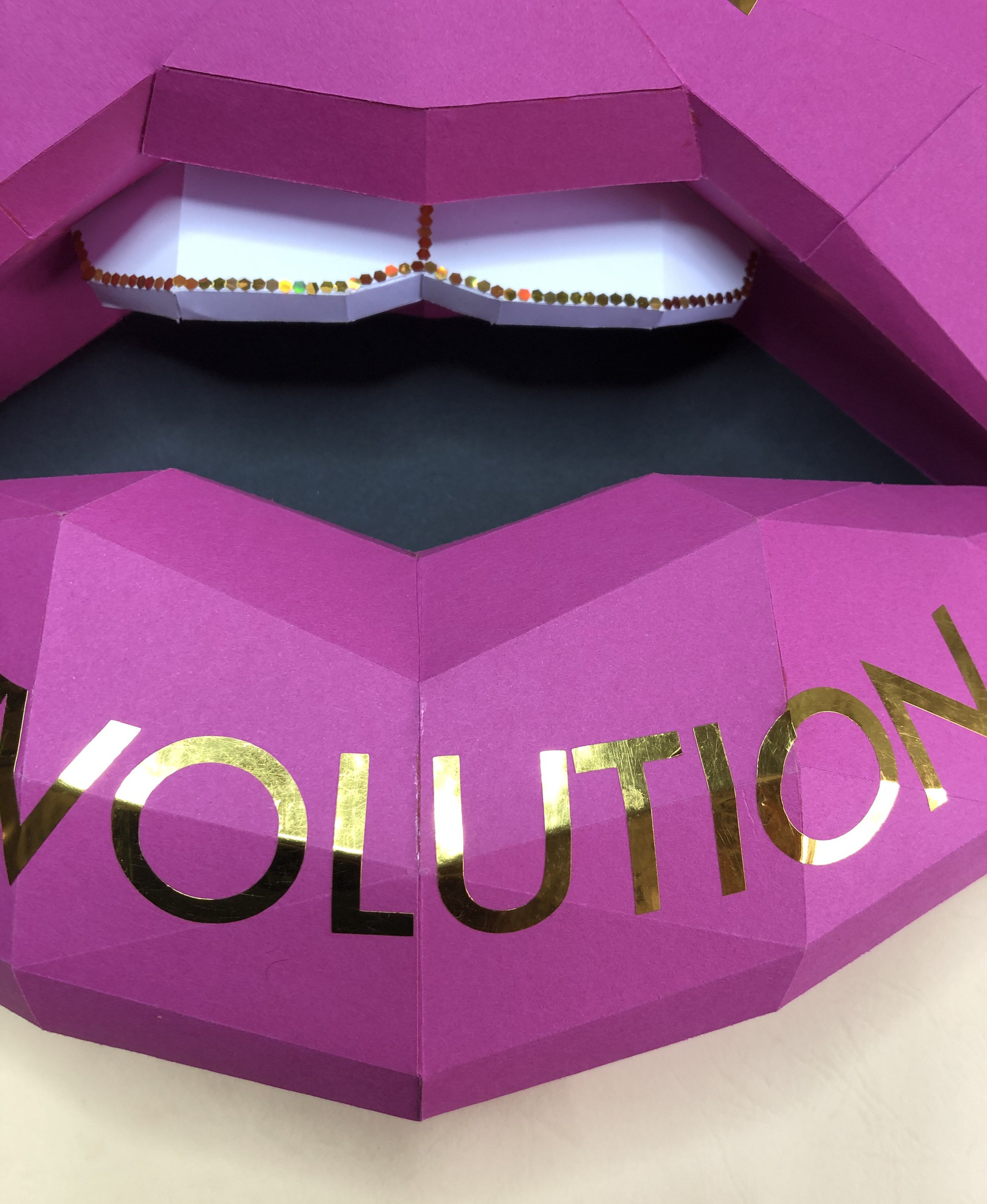 Glitter Teeth Lip Filler Art | Skin Clinic Decor | Med Spa Decor | Lip ...