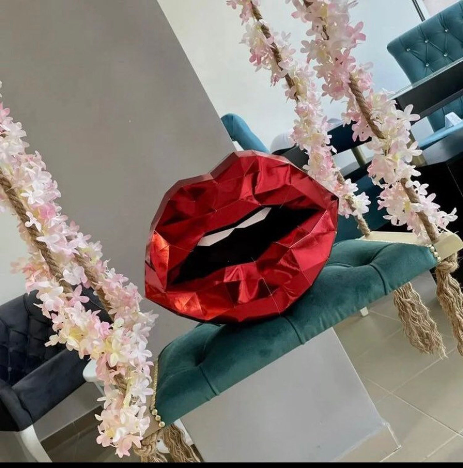 Lip Art for Home Studio Office, Salon Gift for Makeup Artist or Makeup ...