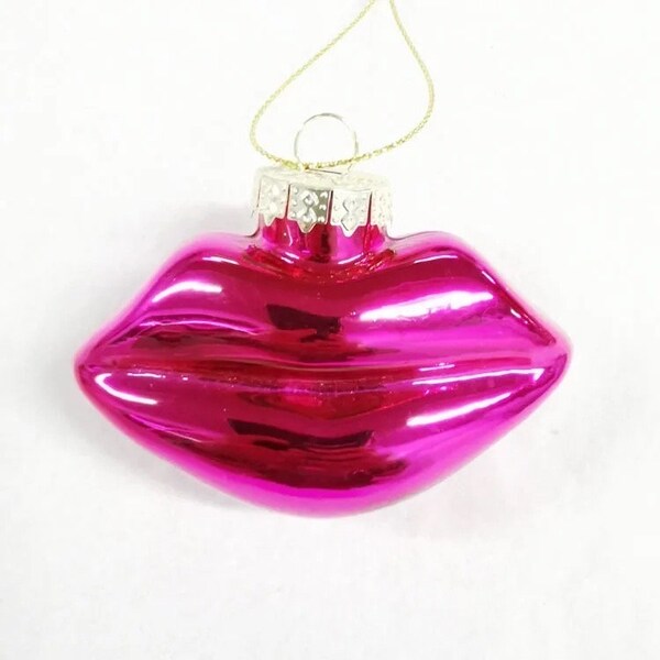 Lips Christmas Ornaments - Etsy
