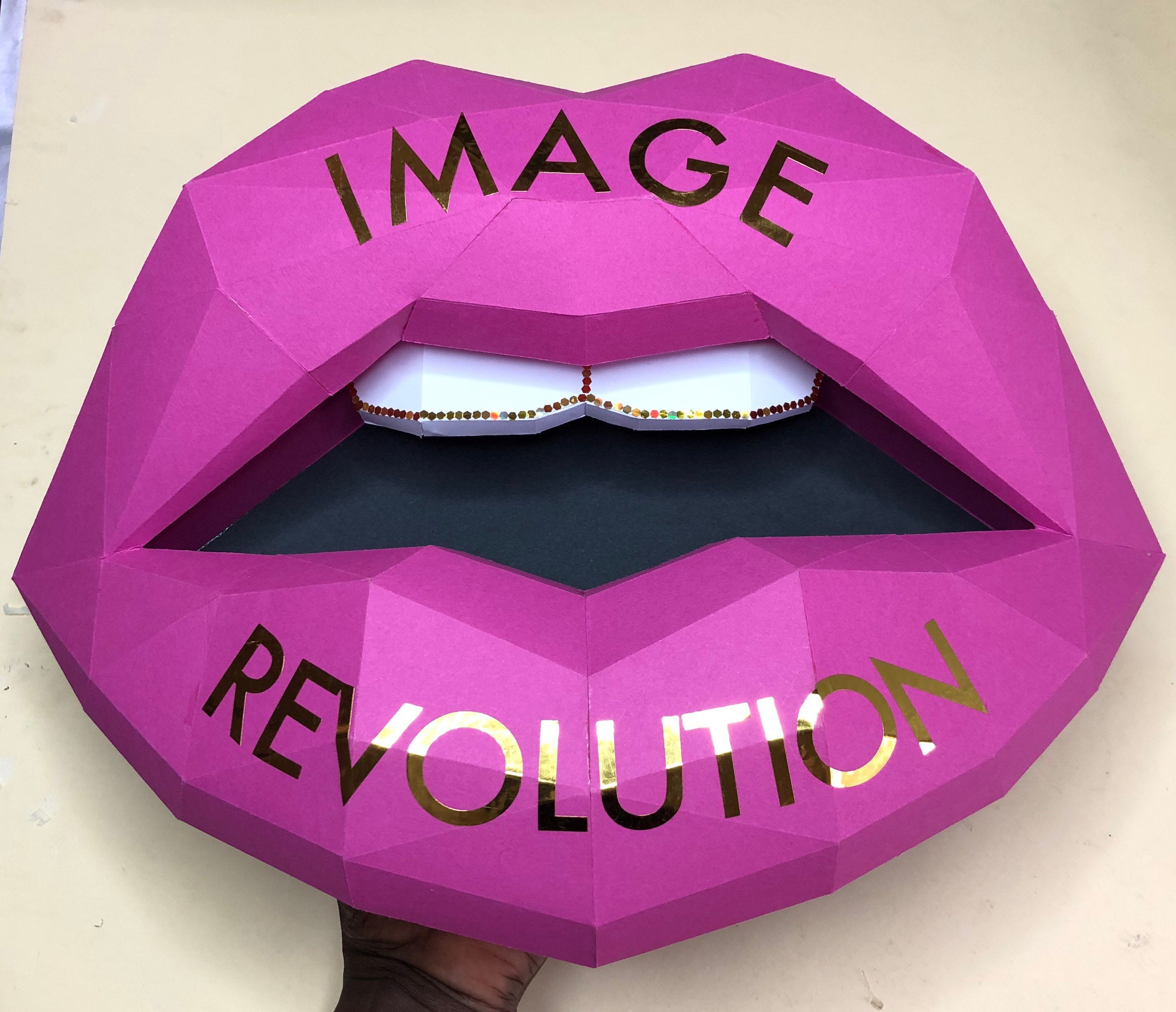 Glitter Teeth Lip Filler Art | Skin Clinic Decor | Med Spa Decor | Lip ...