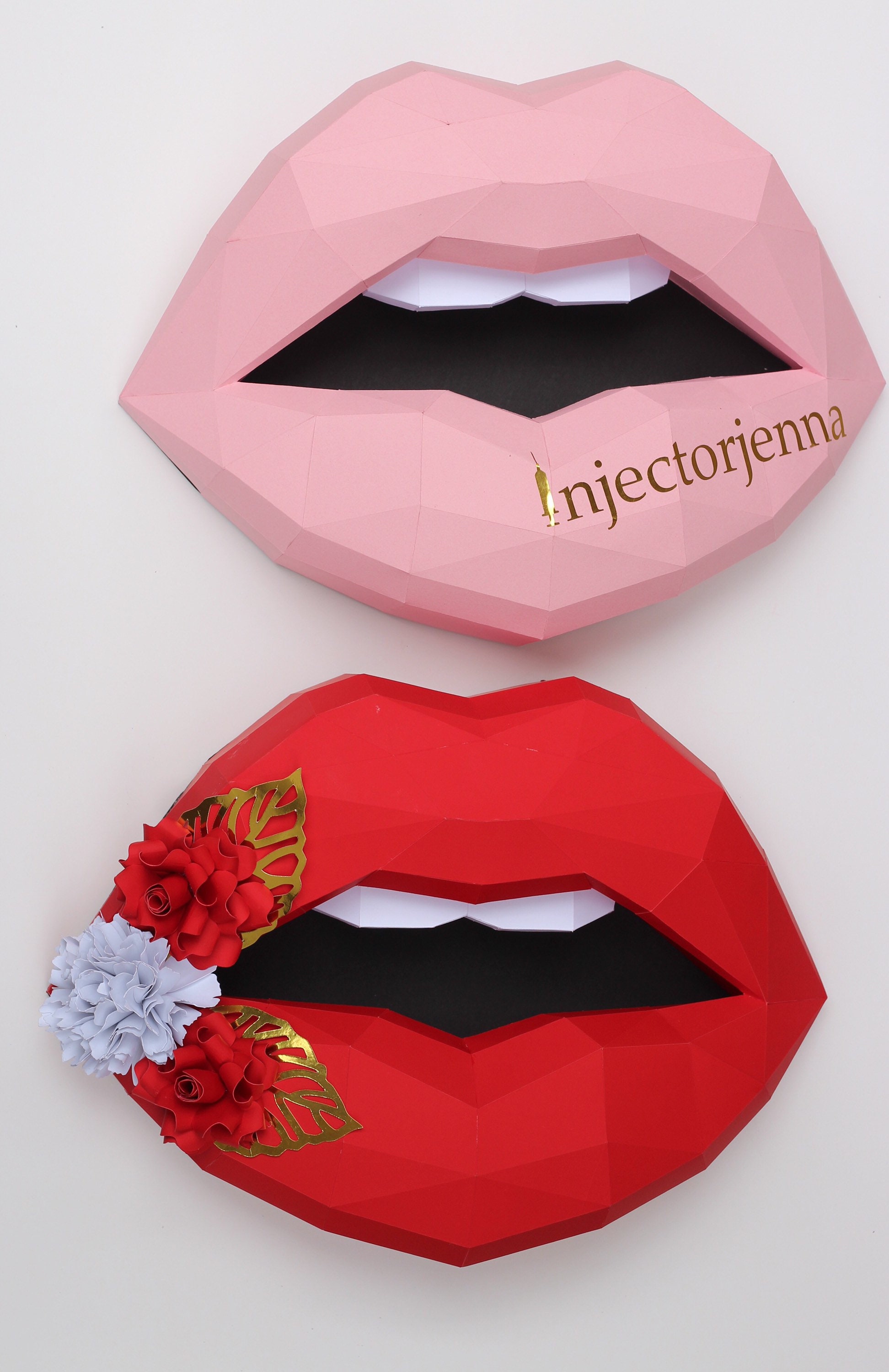 Set of 2 Lip Filler Art | Skin Clinic Decor | Med Spa Decor | Lip Art ...