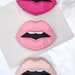 Set of 4 Paper Lips Makeup Wall Art Lips Wall Art Dentist - Etsy