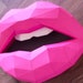Gift for Makeup Artist | Paper Crafted Lips | Lips Wall Art | Dentist ...