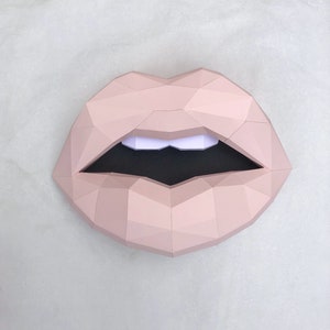 Set of 4 Paper Lips| Makeup Wall Art | Lips Wall Art | Dentist Gift ...