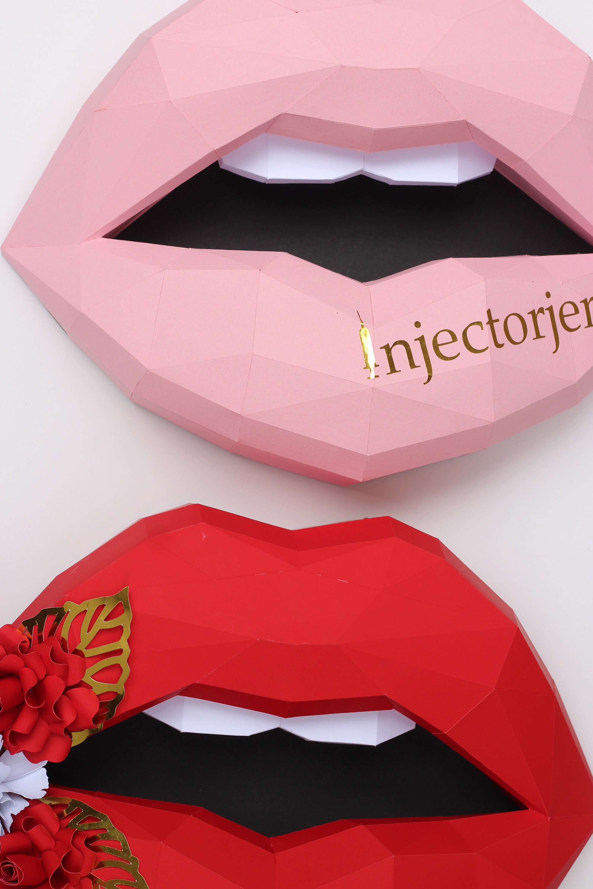 Set of 2 Lip Filler Art | Skin Clinic Decor | Med Spa Decor | Lip Art ...