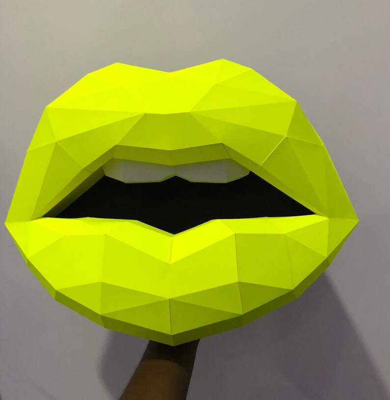 Neon Lip Art | Lips Wall Art | Dentist Gift | Neon Wall Decor | Lemon ...