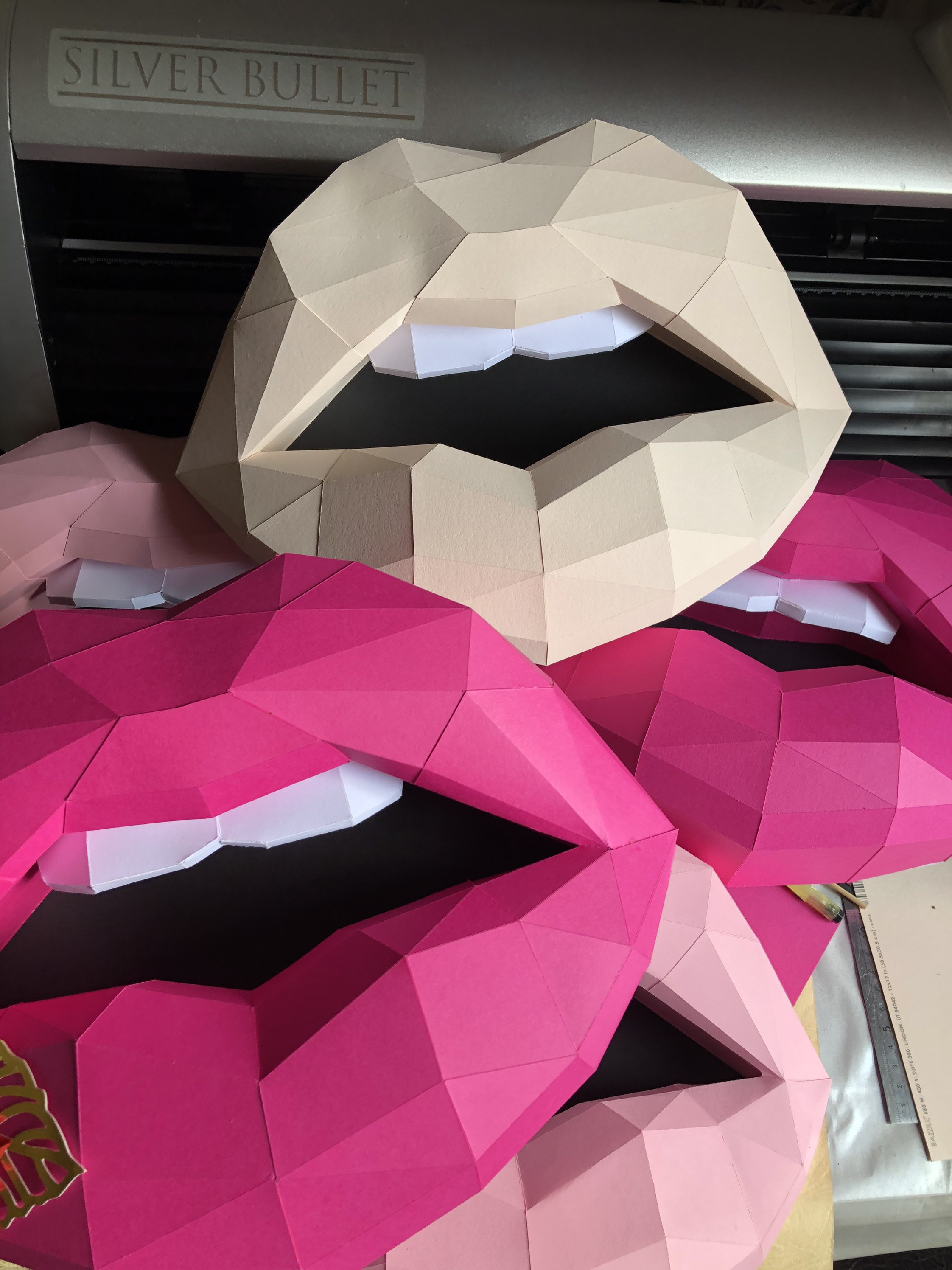 Glitter Teeth Lip Filler Art Skin Clinic Decor Med Spa Decor Lip Art ...