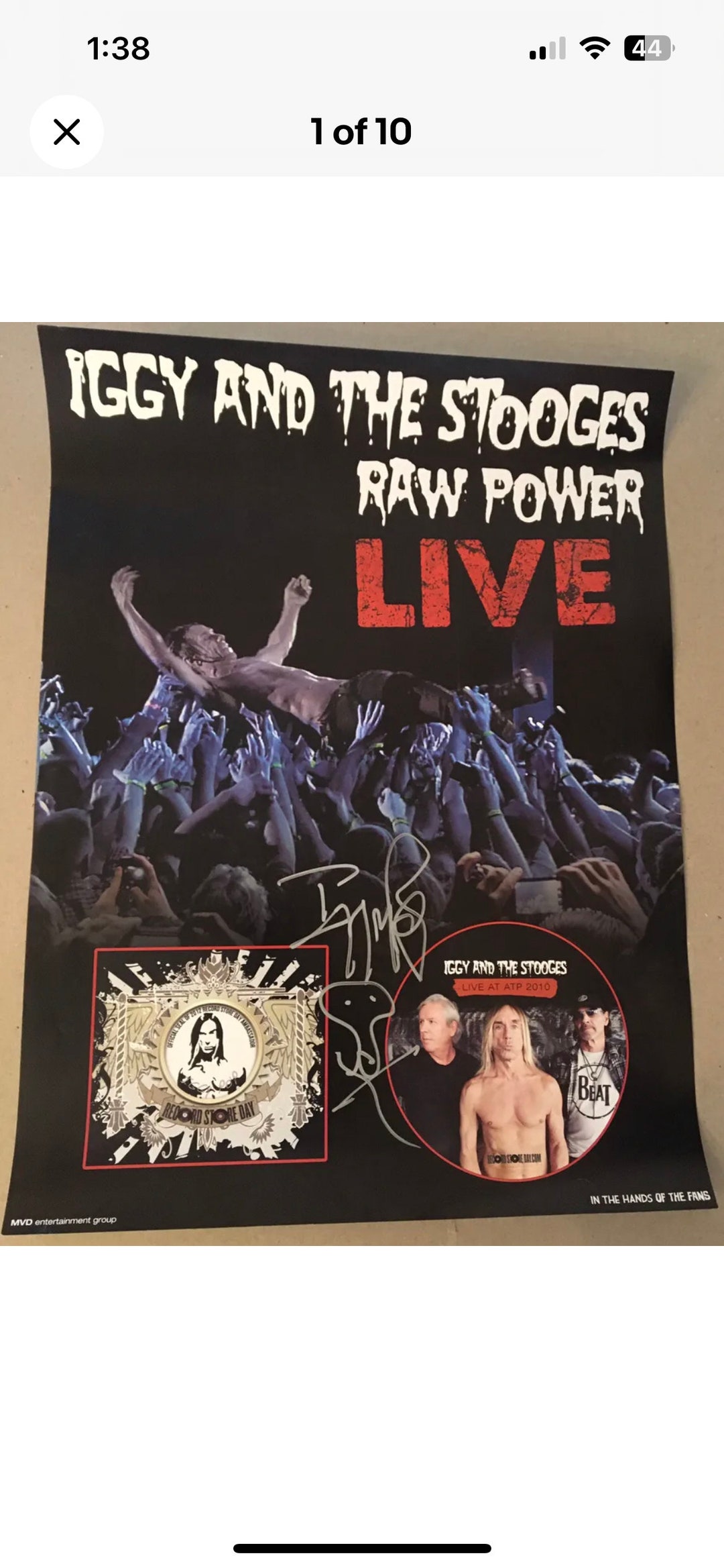 Iggy Pop Poster Autographed Signed Raw Power Promo Print Art - Etsy
