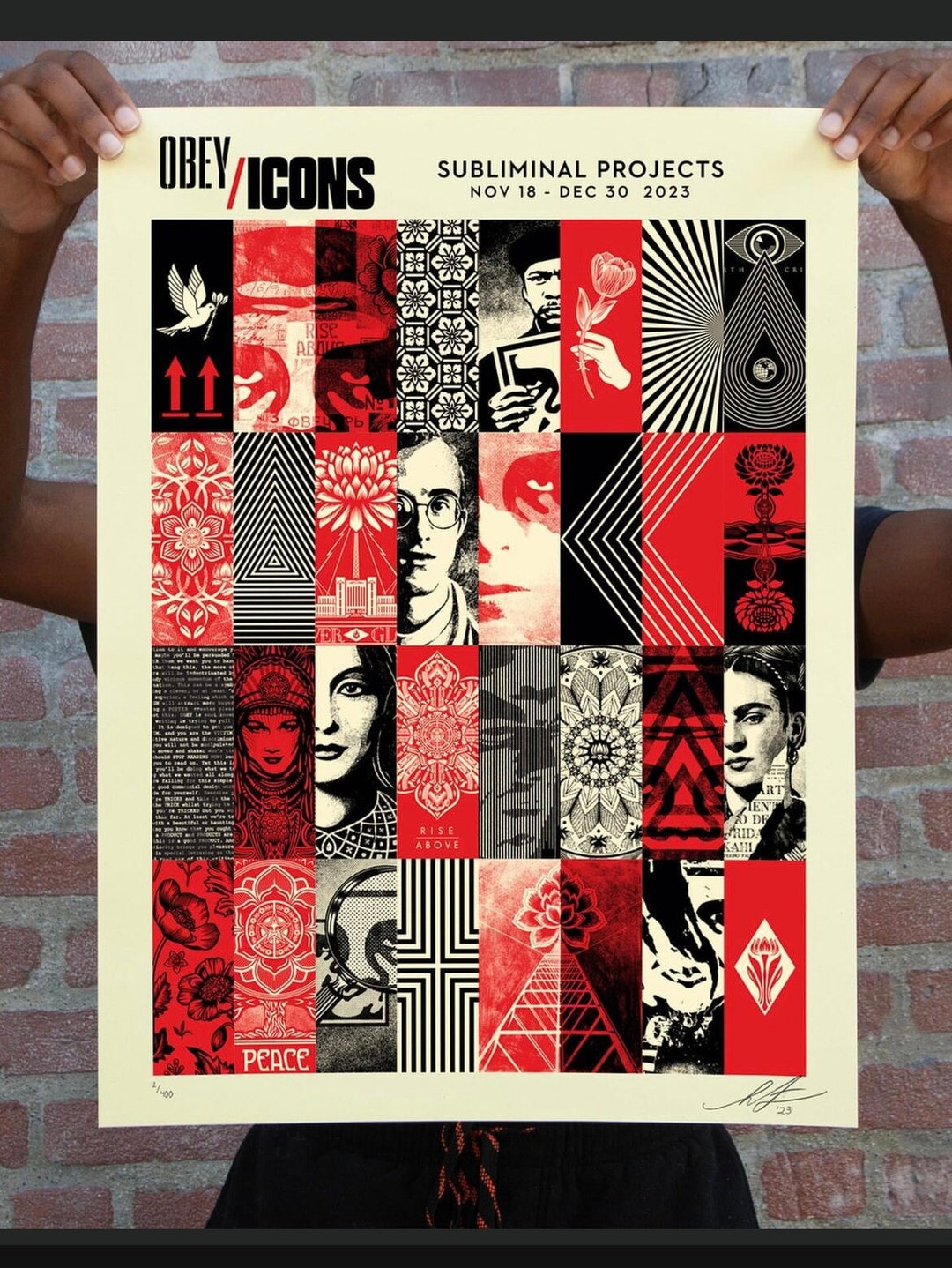 Shepard Fairey obey/icons Signed Art Screen Print Poster Obey Giant ...