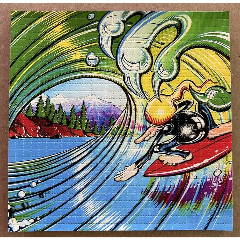 Rick Griffin Art Print BLOTTER Surf Printer Proof Surfing Not Grateful ...