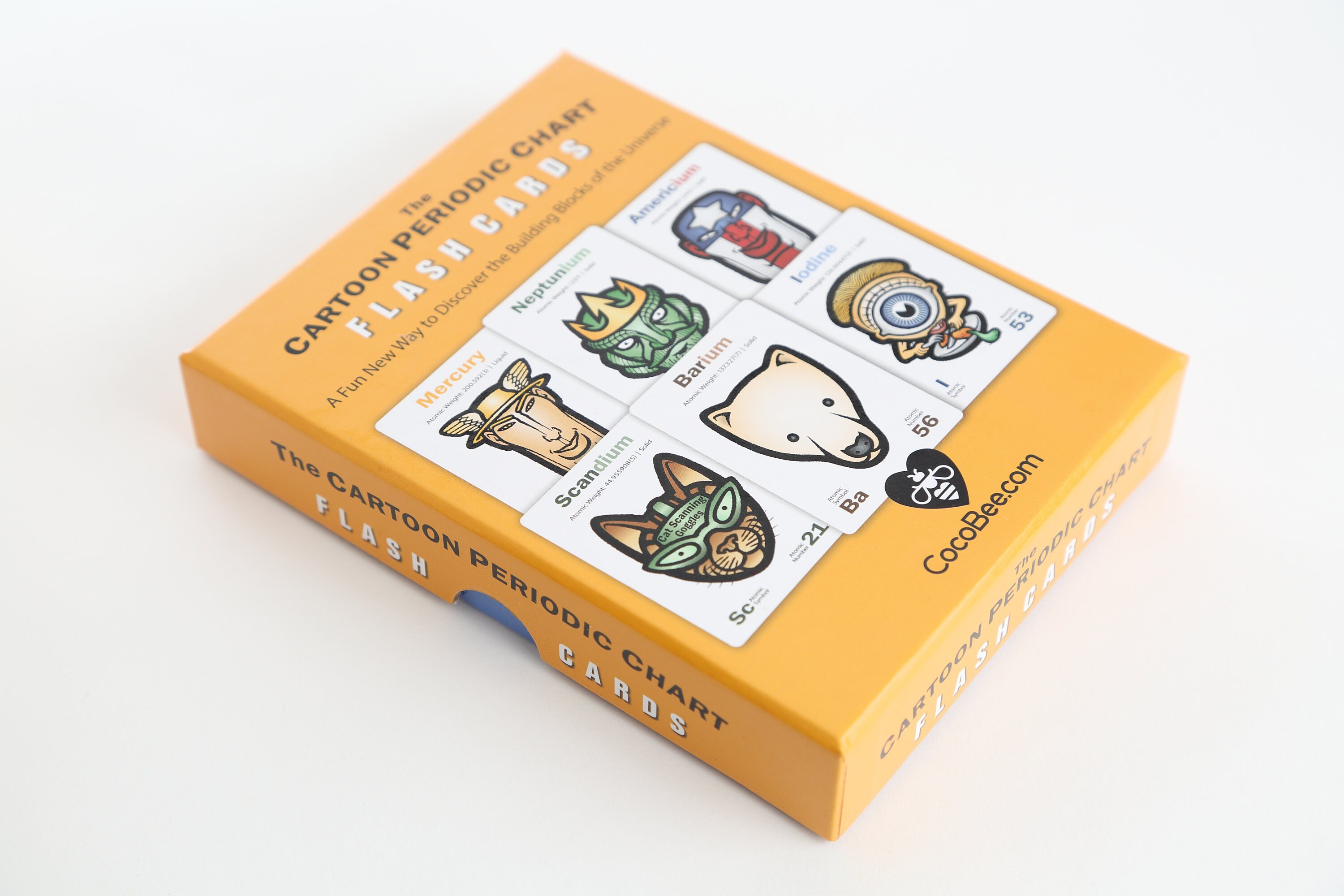The Cartoon Periodic Chart Flash Cards - Etsy