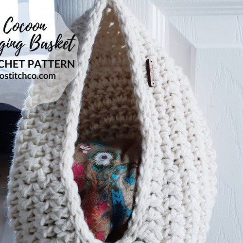 Free Crochet Pattern: Teardrop Hanging Baskets DIY Tutorial - Etsy