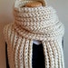 Chunky Ribbed Crochet Scarf, Crochet Super Scarf, Easiest Crochet Scarf ...