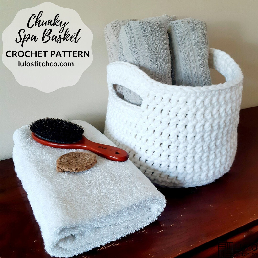 Chunky Crochet Spa Basket Pattern: Easy Boho Design (digital Download ...