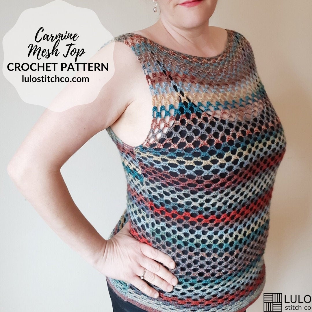 Mesh Summer Tank Top, Easy Crochet Summer Top CROCHET PATTERN - Etsy
