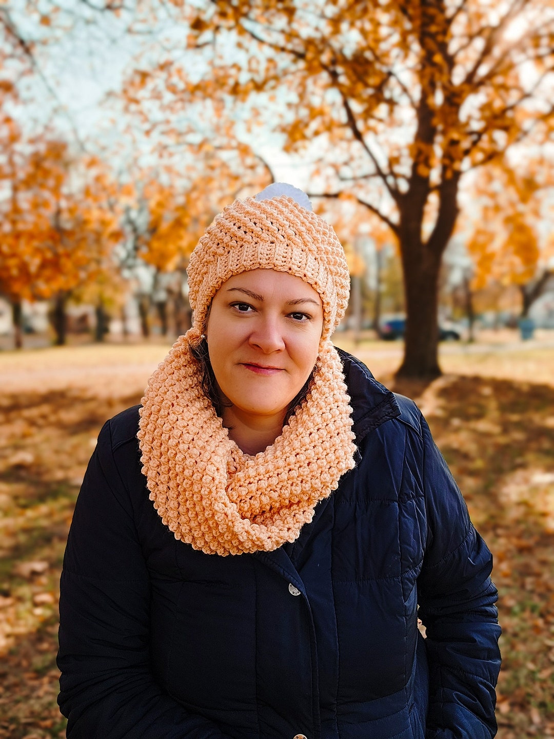 Quick Crochet Hat & Scarf "hannah" - CROCHET PATTERN - Etsy