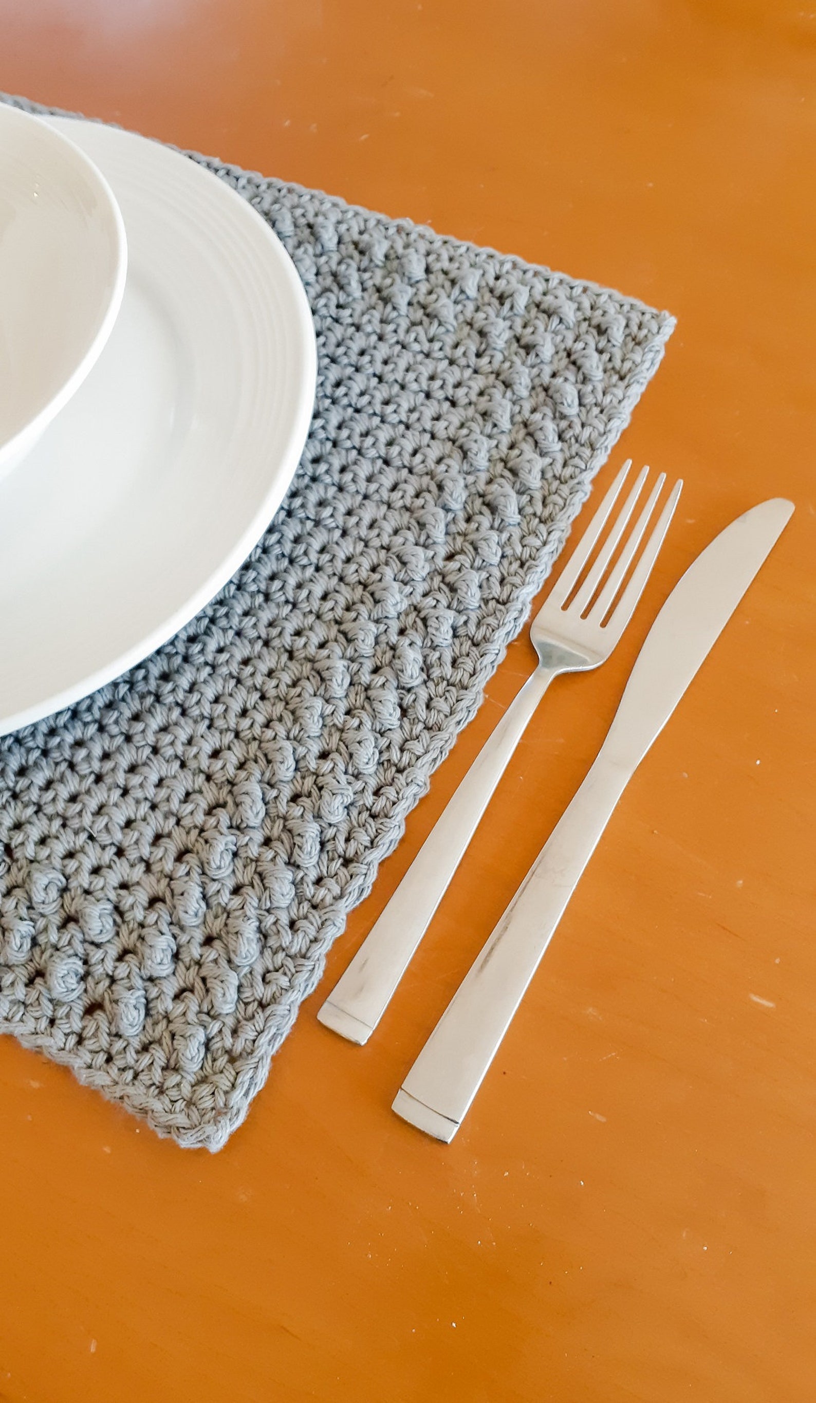 Modern Textured Crochet Placemat Pattern (digital Download) - Etsy