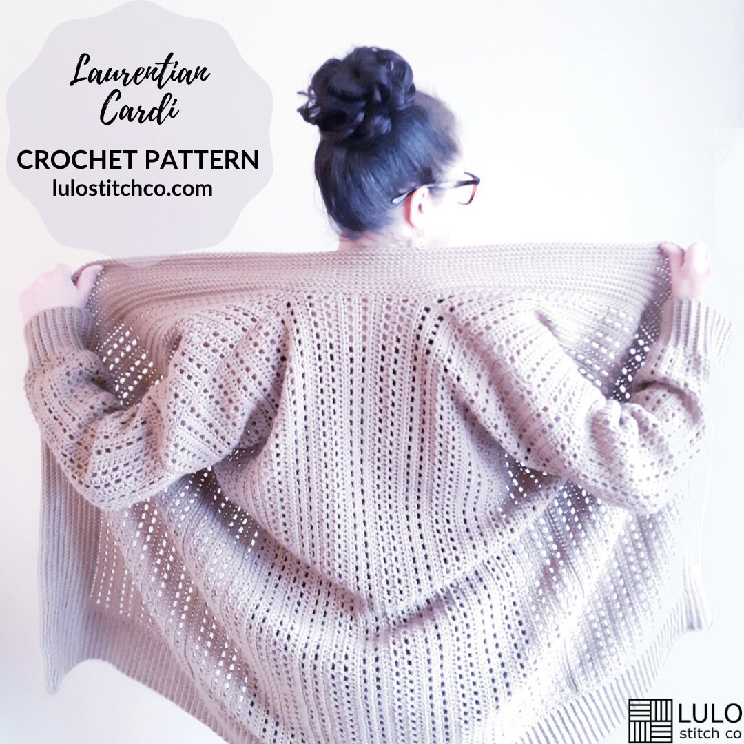 Easy Crochet Cardi Pattern, Crochet Cardigan Pattern, Beginner-friendly ...