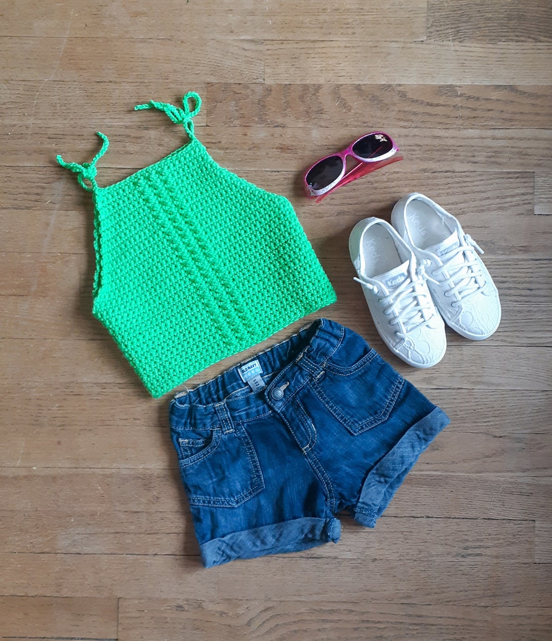Girl's Crochet Halter Top Pattern: Beginner Summer Top (digital ...