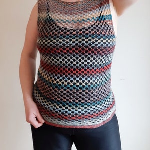 Mesh Summer Tank Top, Easy Crochet Summer Top - CROCHET PATTERN - Etsy