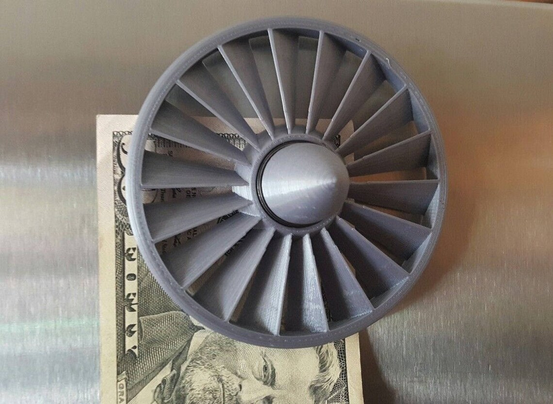 Custom Jet Engine Fidget Spinner /turbine Impeller Air Powered ...