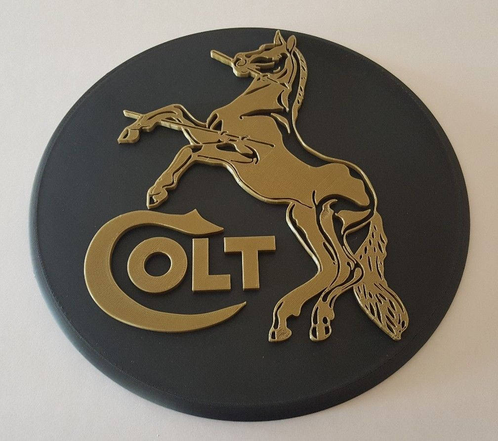 COLT FIREARMS - Custom Round Sign Wall/ Mancave/ Office Decor - Plaque ...