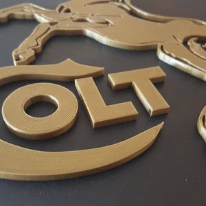 COLT FIREARMS - Custom Round Sign Wall/ Mancave/ Office Decor - Plaque ...