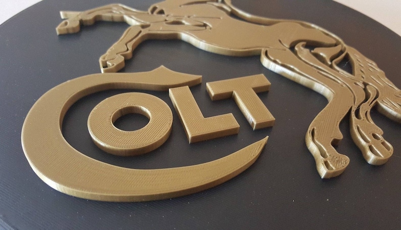 COLT FIREARMS - Custom Round Sign Wall/ Mancave/ Office Decor - Plaque ...