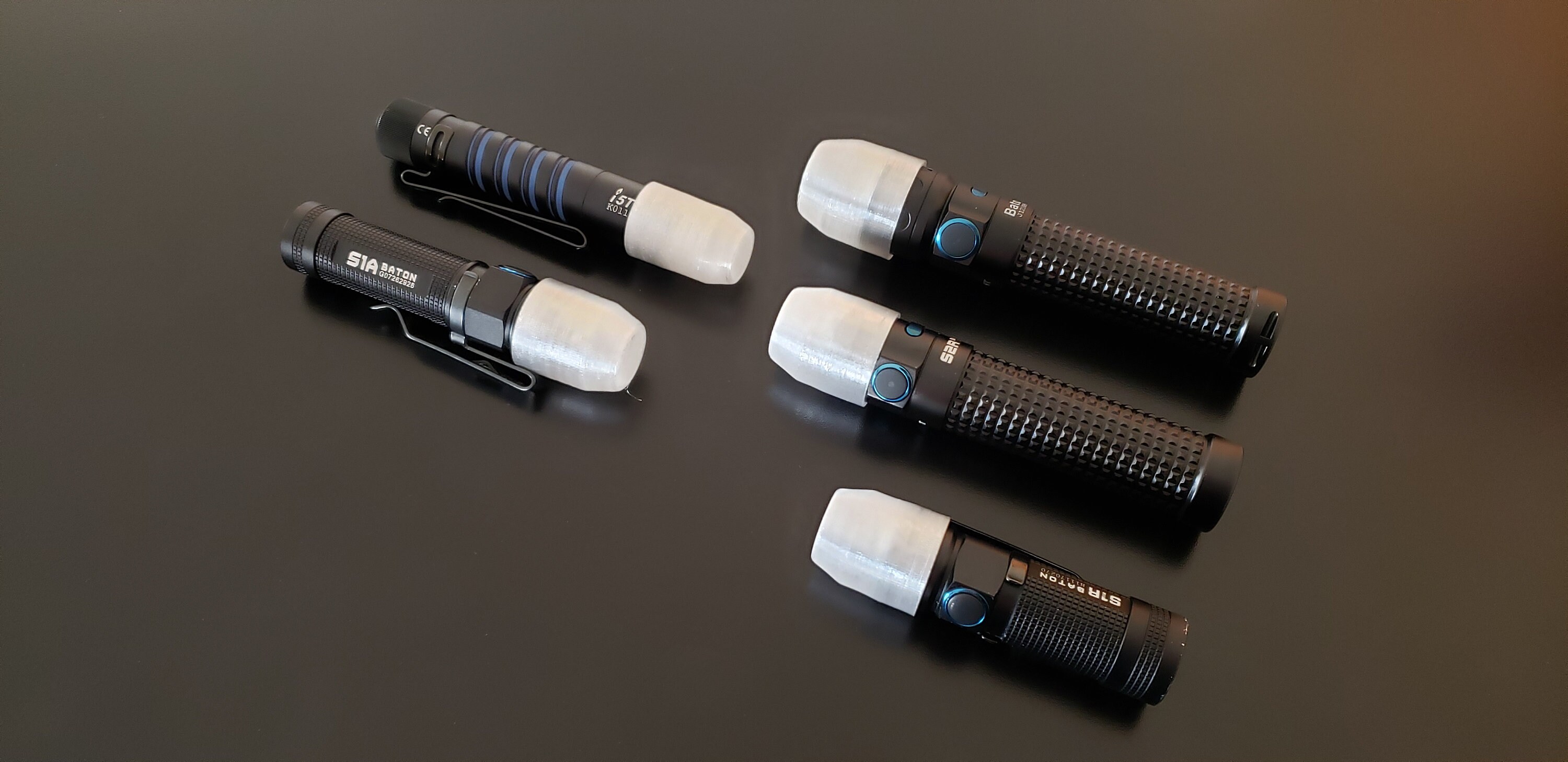 Olight Baton 3 Pro Max Diffuser - Magnet Killer - Tailcap Cover - Short ...