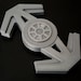 Custom Star Wars Tie Fighter Fidget Spinner EDC Desk Toy Focus Tool ...