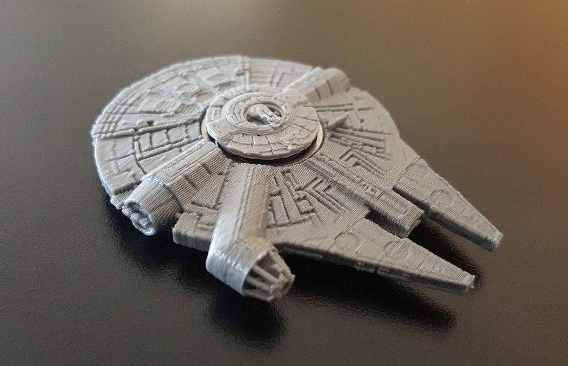Custom Star Wars Millennium Falcon Fidget Spinner - EDC Desk Toy ...