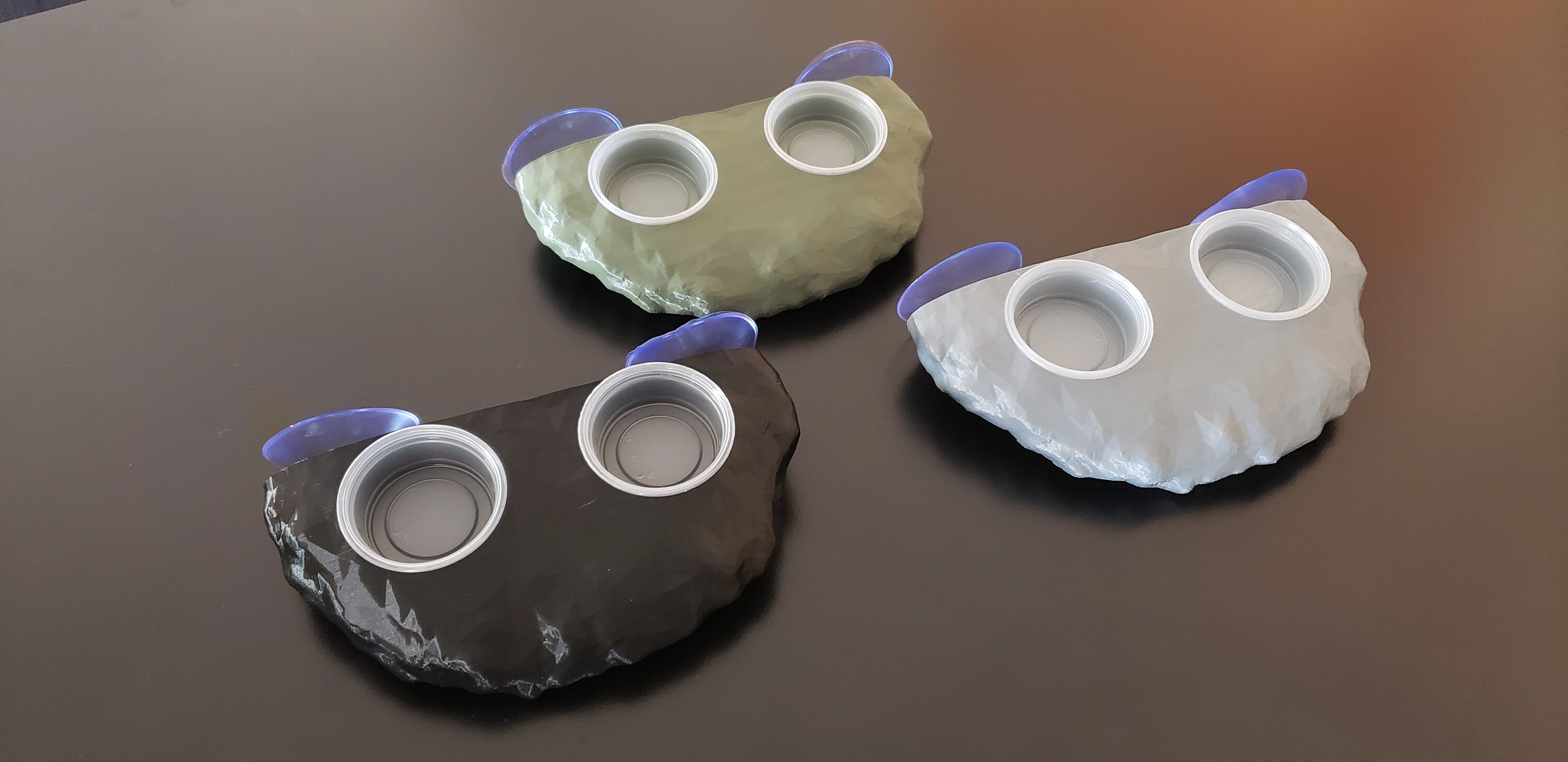 Natural Rock Style Gecko Feeding Ledge - .5oz Deli Cup - Suction Cup - Etsy