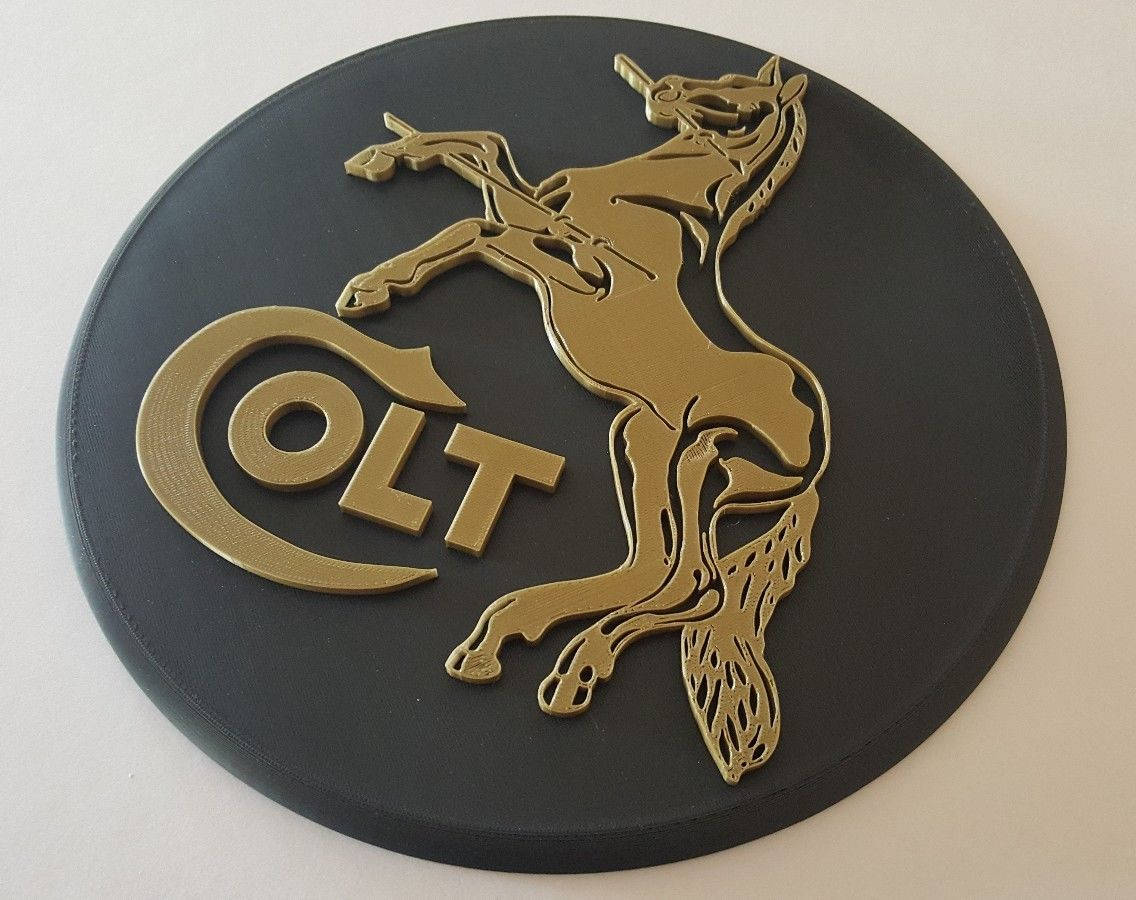 COLT FIREARMS - Custom Round Sign Wall/ Mancave/ Office Decor - Plaque ...