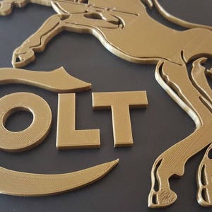 COLT FIREARMS - Custom Round Sign Wall/ Mancave/ Office Decor - Plaque ...