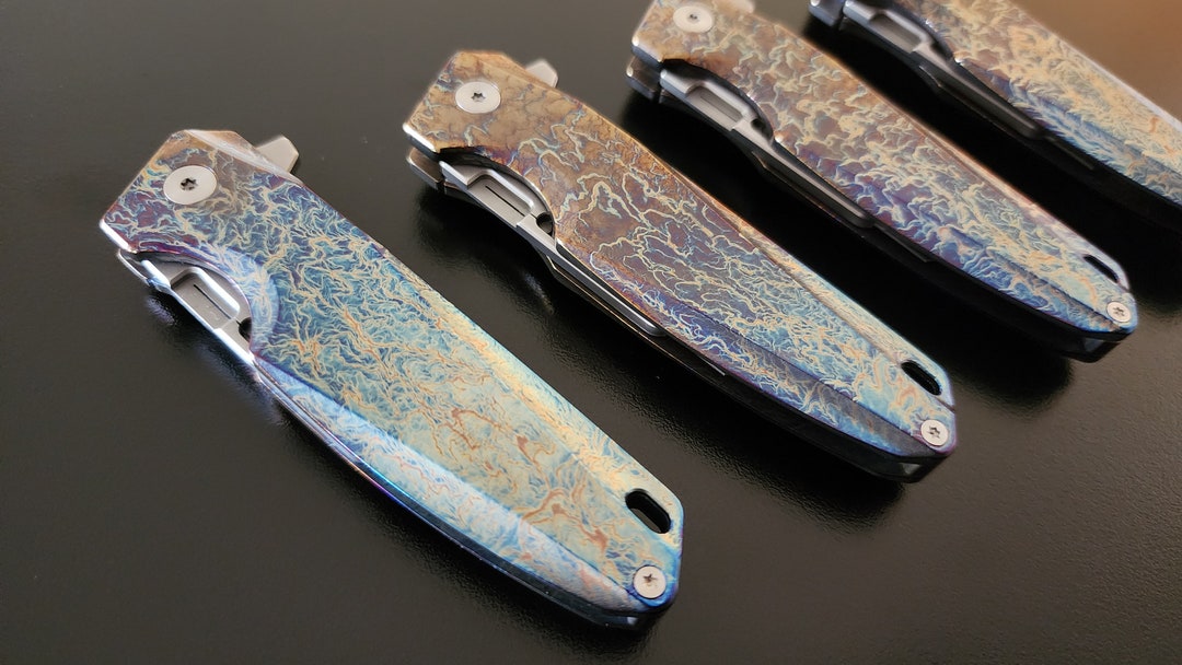 NEW Gen 2 Custom Anodized Titanium Utility Knife EDC Flipper - Etsy