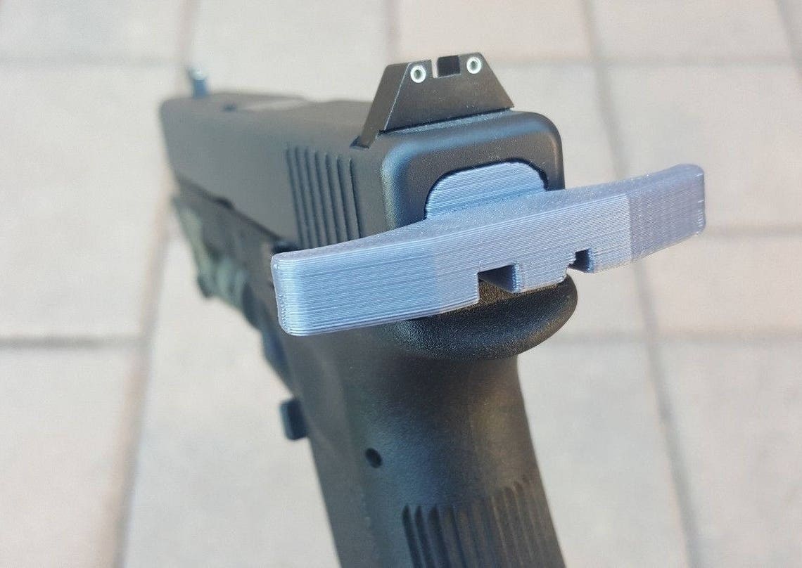 Glock Extended Slide Racker Backplate Competition Fits | Etsy