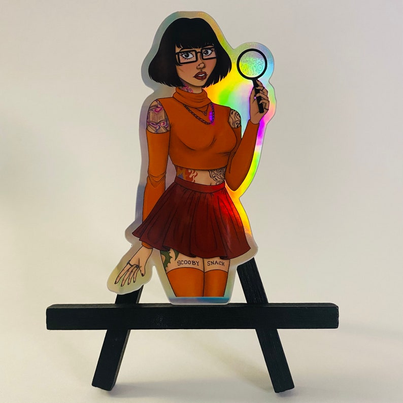 PREORDER Vinyl Holographic Sticker Velma - Etsy
