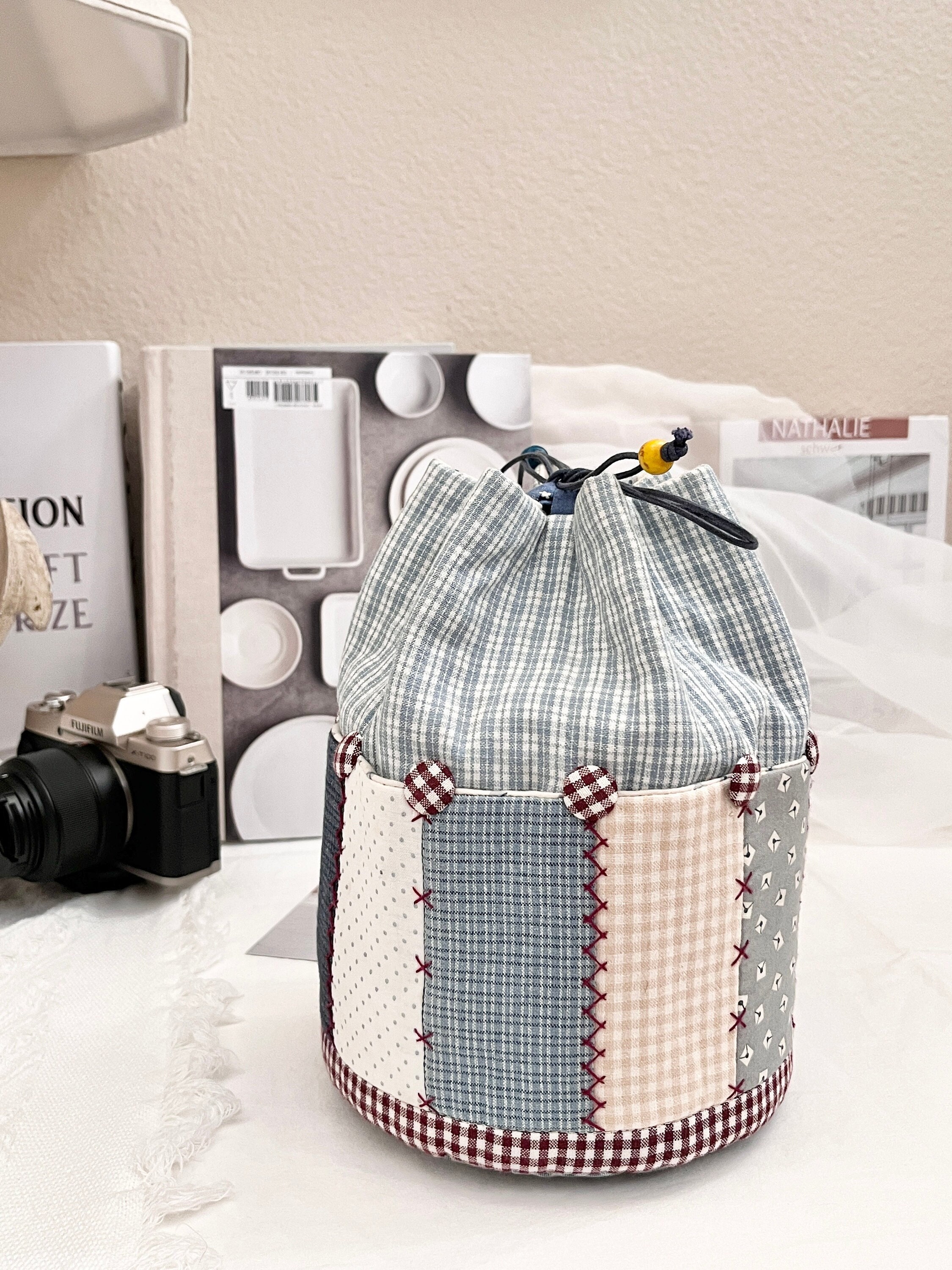 Handmade Bucket Bag Finch Bucket Patchwork Drawstring - Etsy