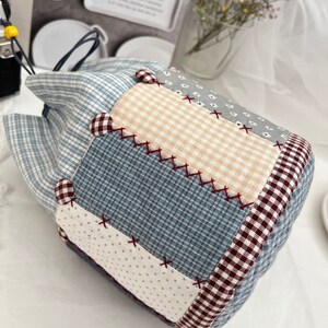 Handmade Bucket Bag Finch Bucket Patchwork Drawstring - Etsy