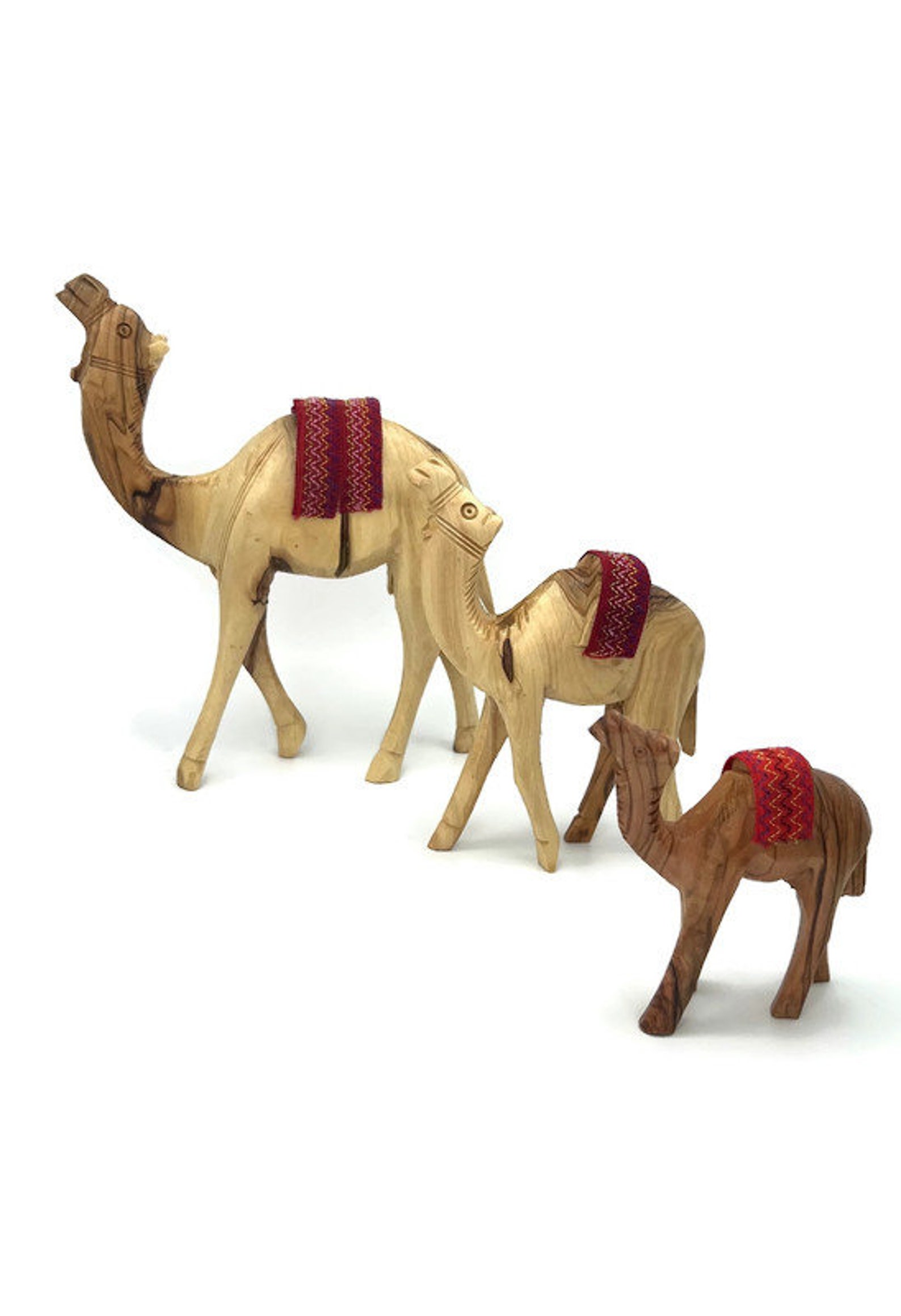Olive Wood Small Camel Figurine Wooden Camel Statue With - Etsy