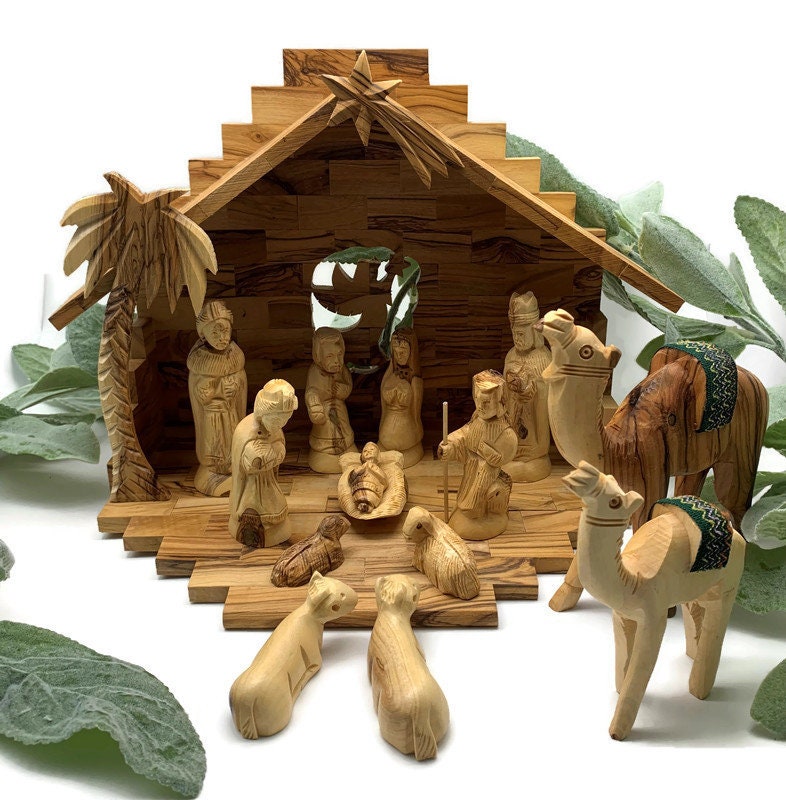 Christmas Nativity Set for Under Tree Christmas Nativity - Etsy