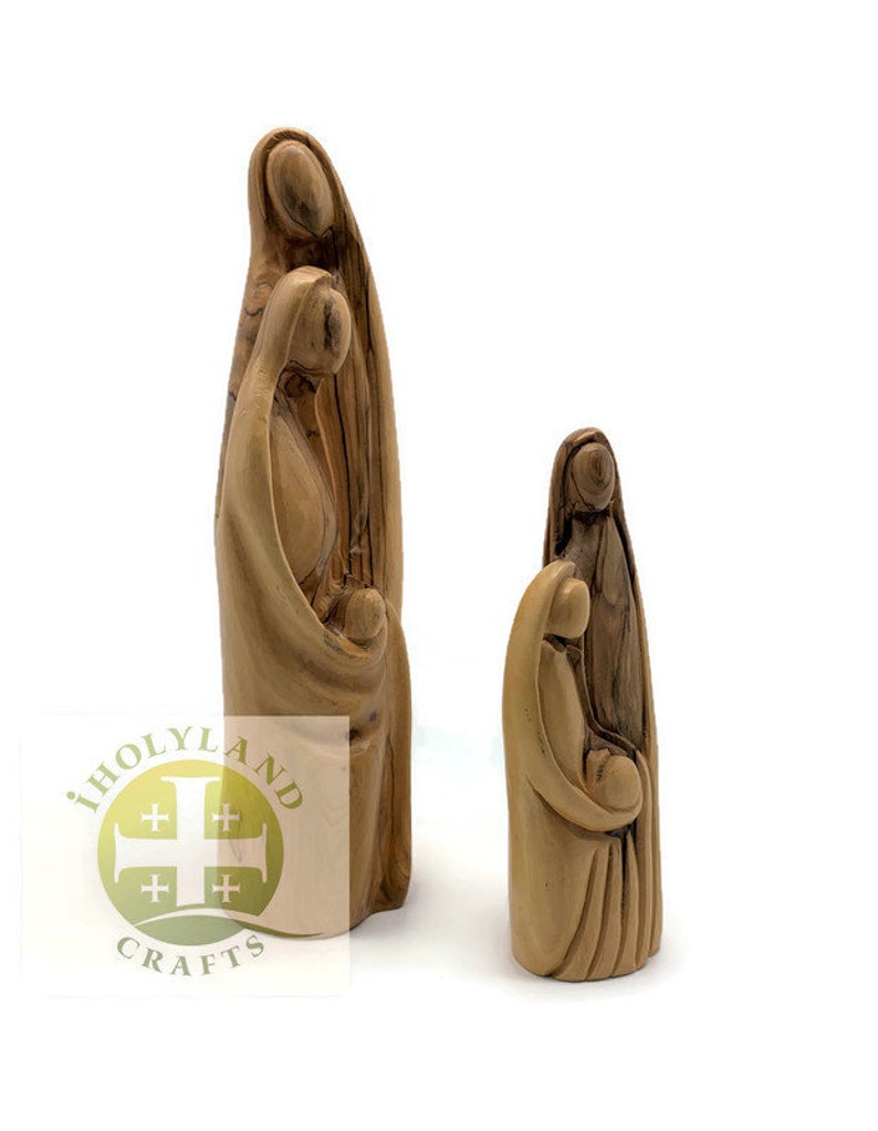 Holy Family Wooden Figurine of Nativity Set Olivewood Holy | Etsy