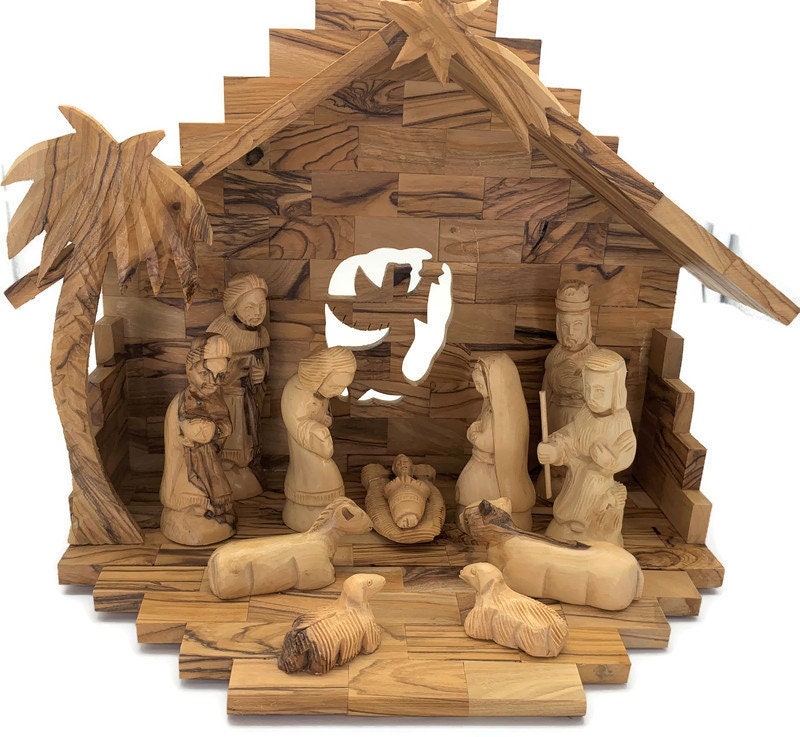 Christmas Nativity Set for Under Tree Christmas Nativity - Etsy