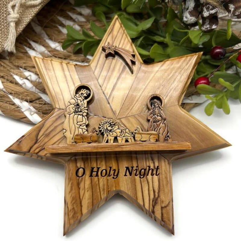 Wooden Tree Topper - Etsy