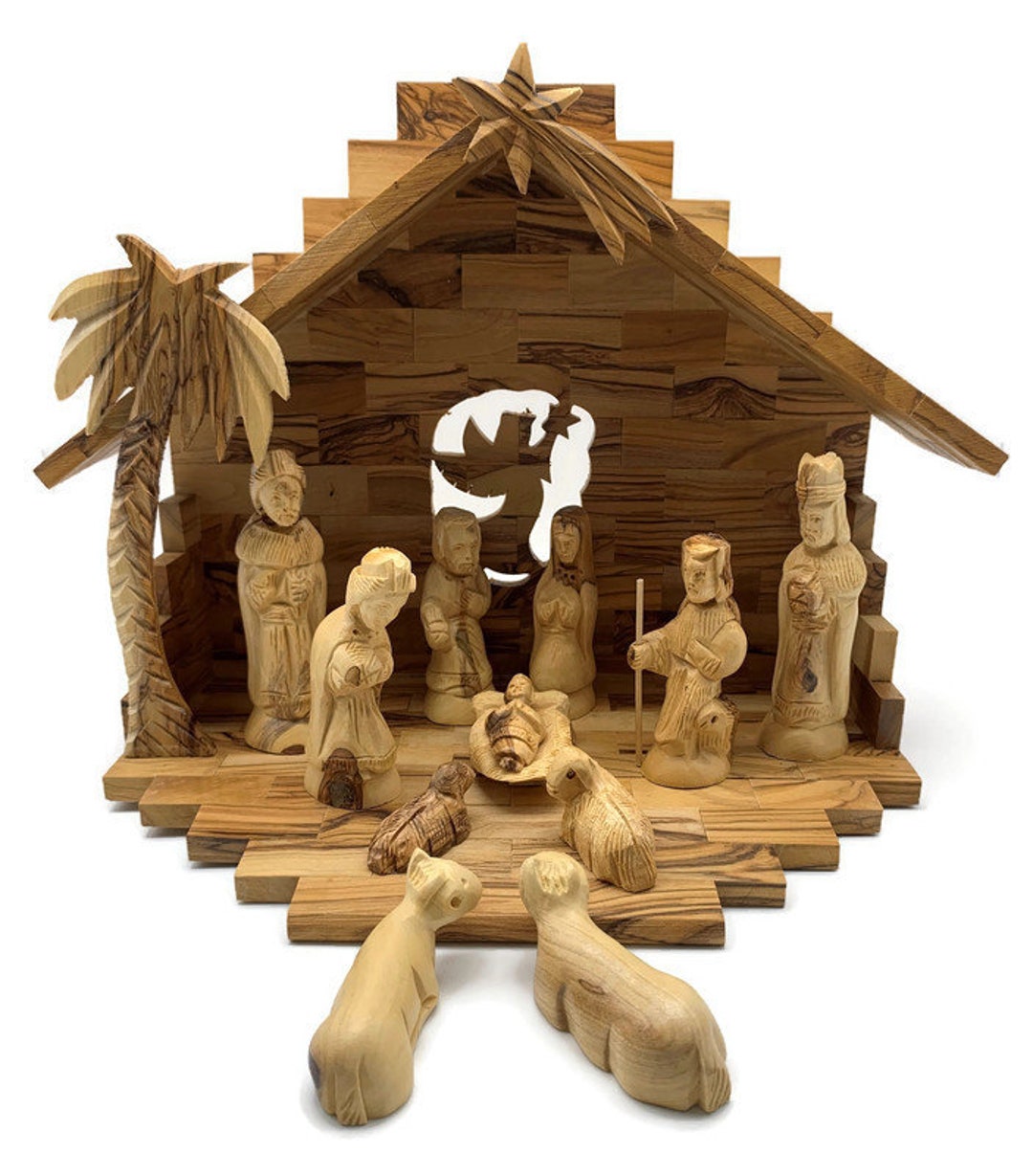 Christmas Nativity Set for Under Tree, Christmas Nativity Stable for ...