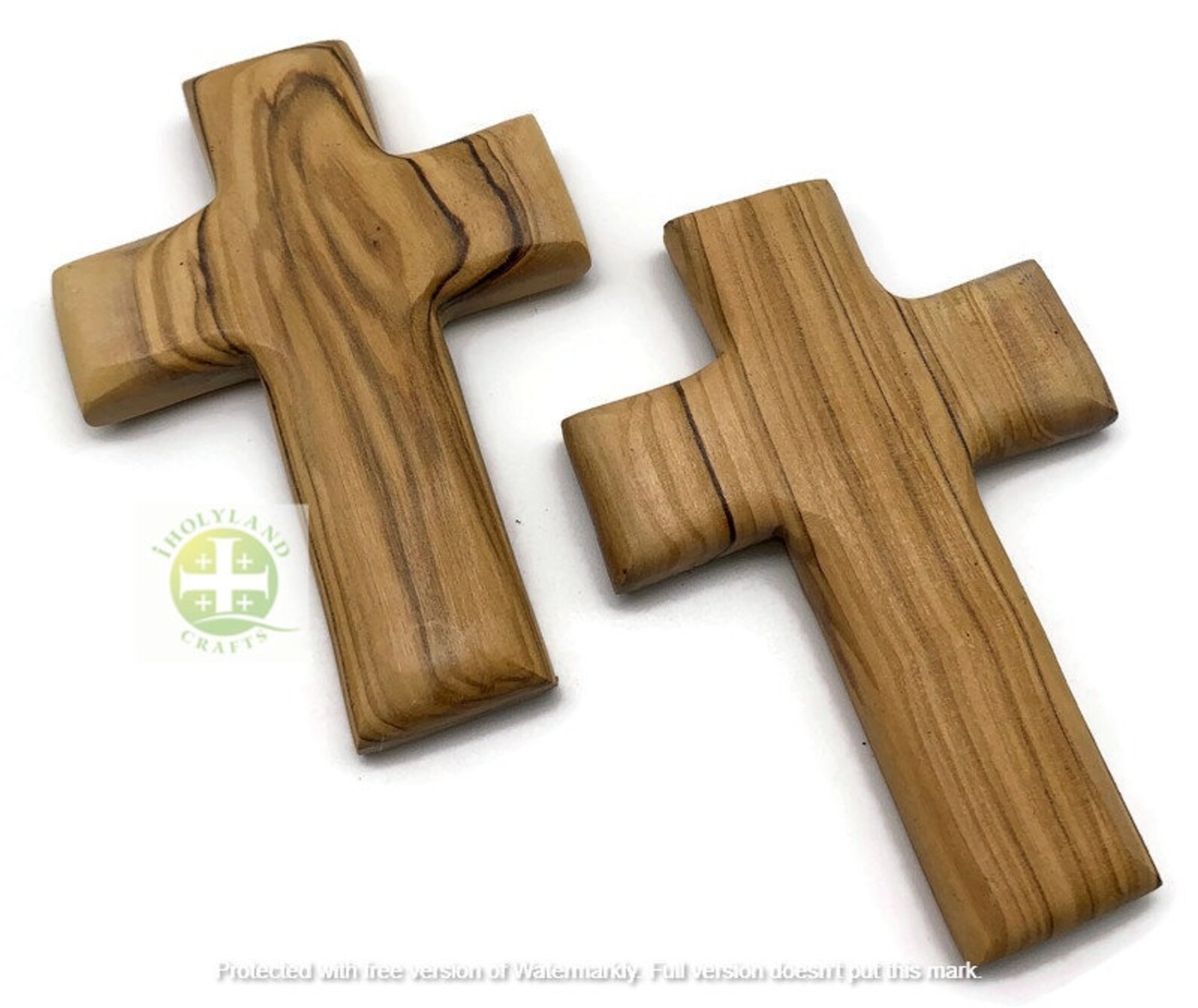 Small Wooden Cross for Wall Décor Modern Wall Cross Olive - Etsy