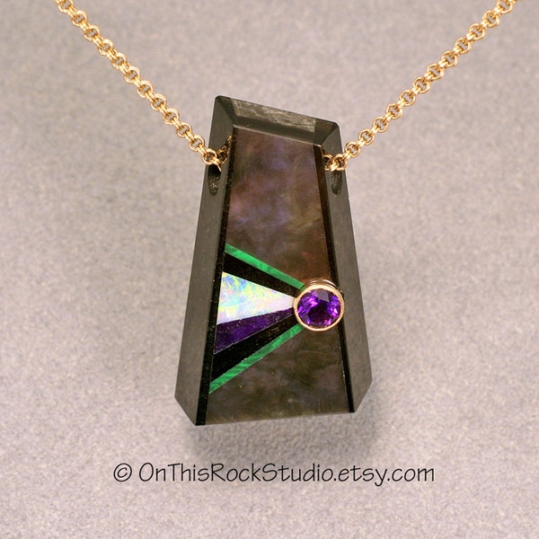 Intarsia Pendant - Etsy